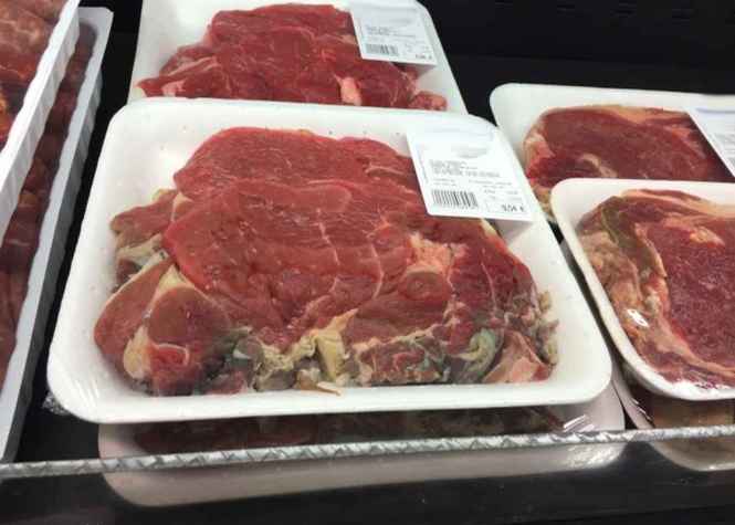 Viande avariée en rayon