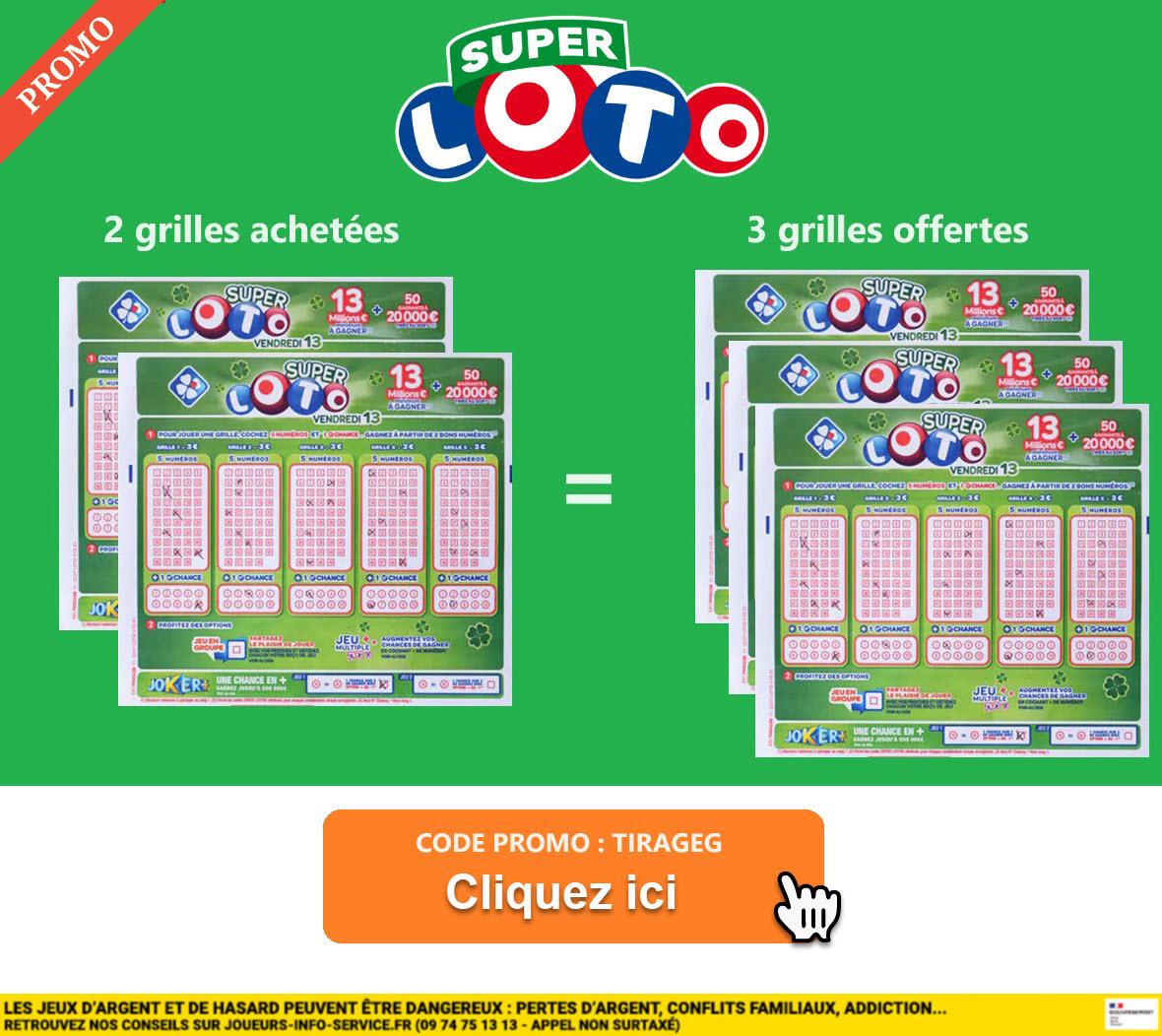 Super Loto Du Vendredi 13 10 Offert Pour Jouer Avec Ce Code Promo Super Loto Du Vendredi 13 10 Offert Pour Jouer Avec Ce Code Promo