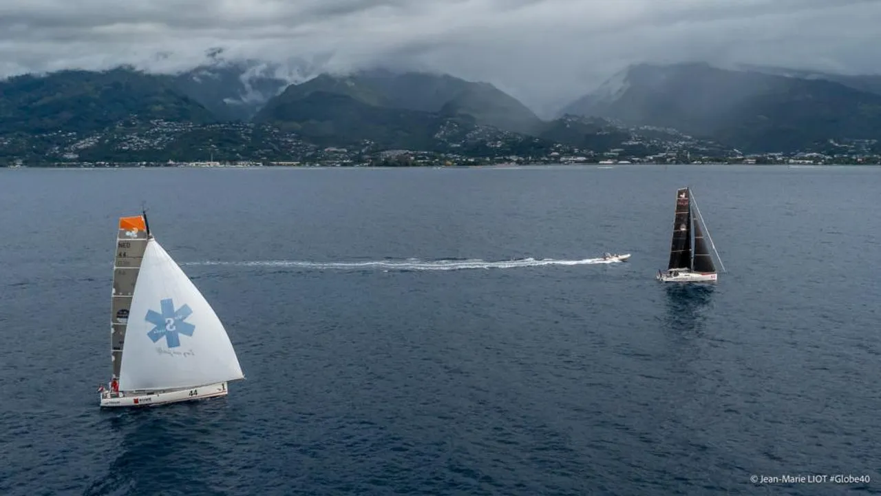 Une étape du tour du monde à la voile Globe 40 à La Réunion en 2025