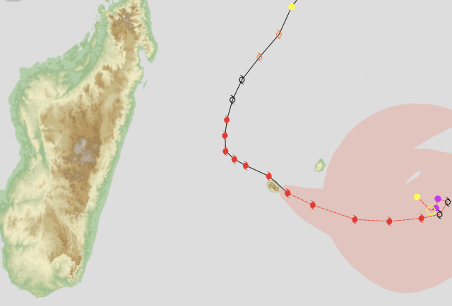 La suite de la trajectoire du cyclone Belal interpelle