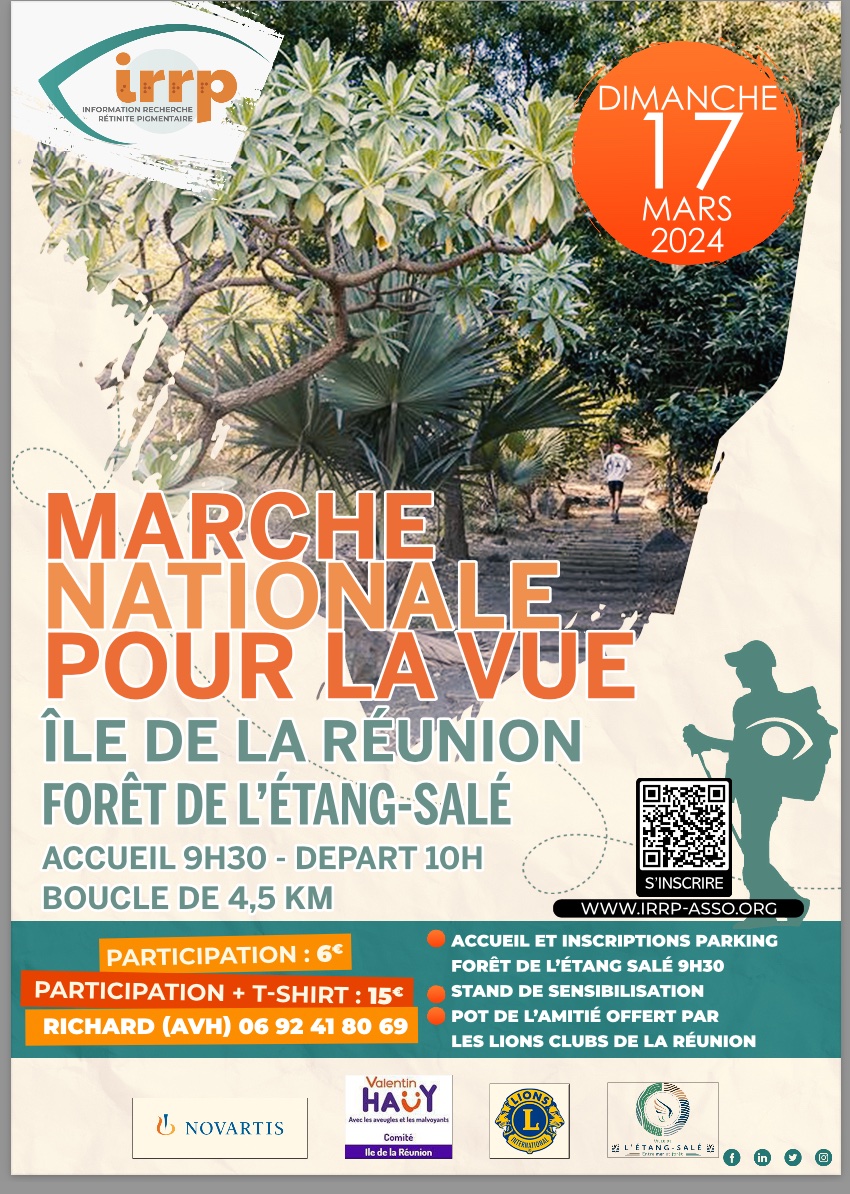 Marche internationale pour la vue à L'Etang-Salé le 17 mars