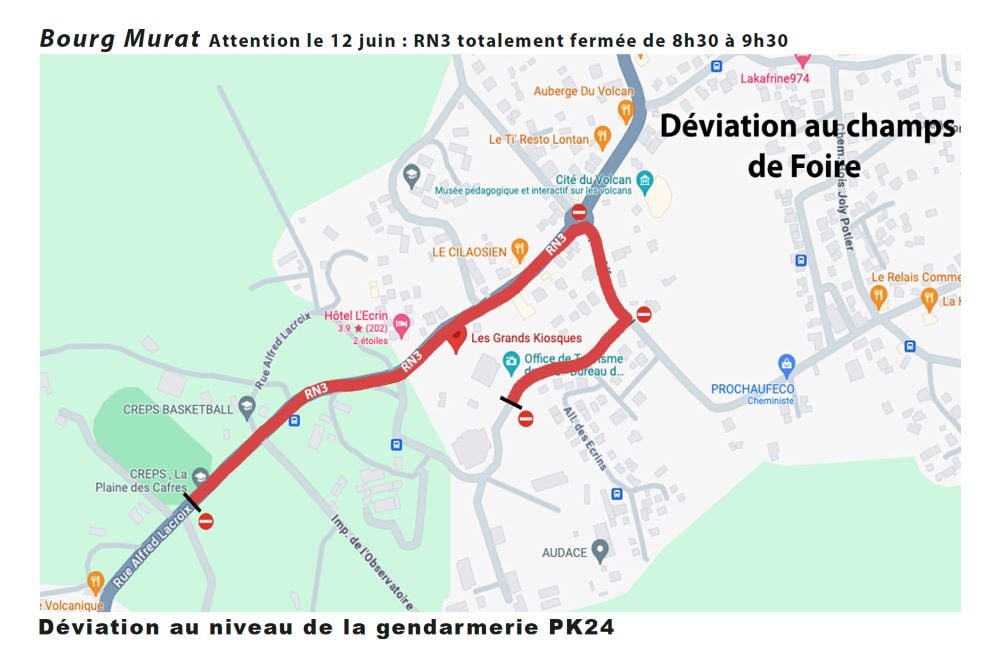 Fermeture de la RN3 pour le Relais de la Flamme Olympique