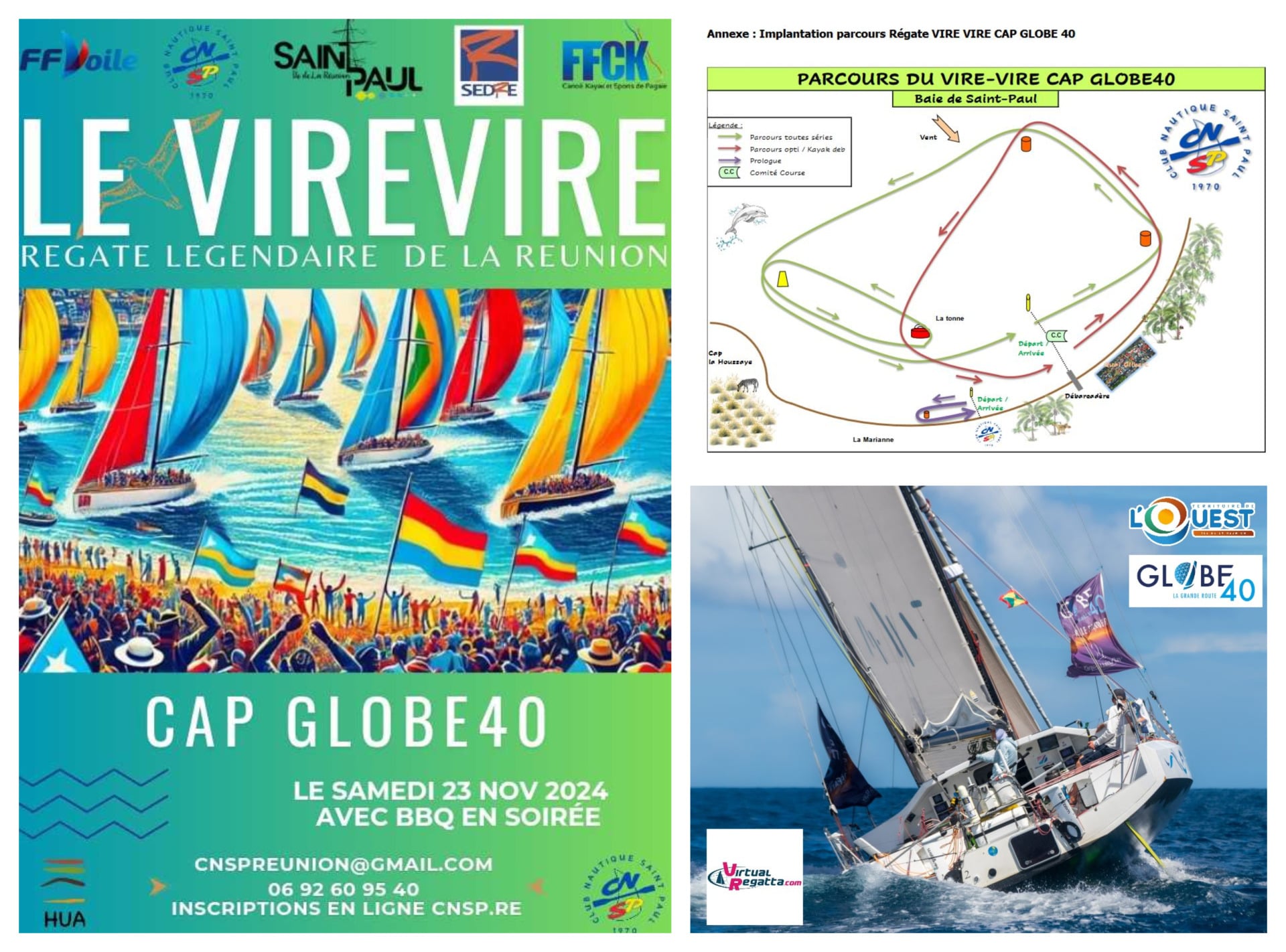 Participez au VIRE-VIRE CAP GLOBE40 à Saint-Paul