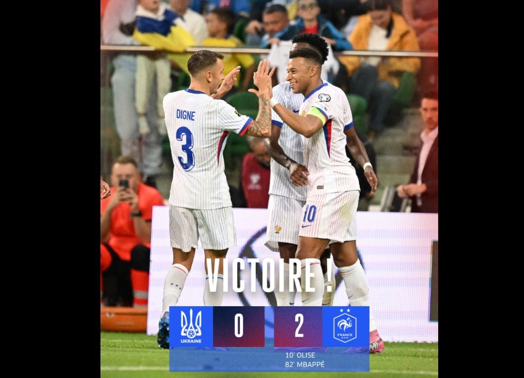 Mondial 2026 : la France s'impose face à l'Ukraine (2-0)
