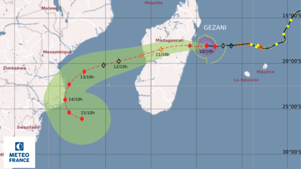 Cyclone Gezani : des vents destructeurs, voire dévastateurs, attendus ...